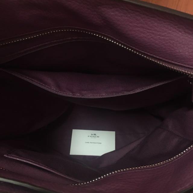 Coach bag- Brand New Authentic Coach F12184 Town Tote in Pebble Leather ...