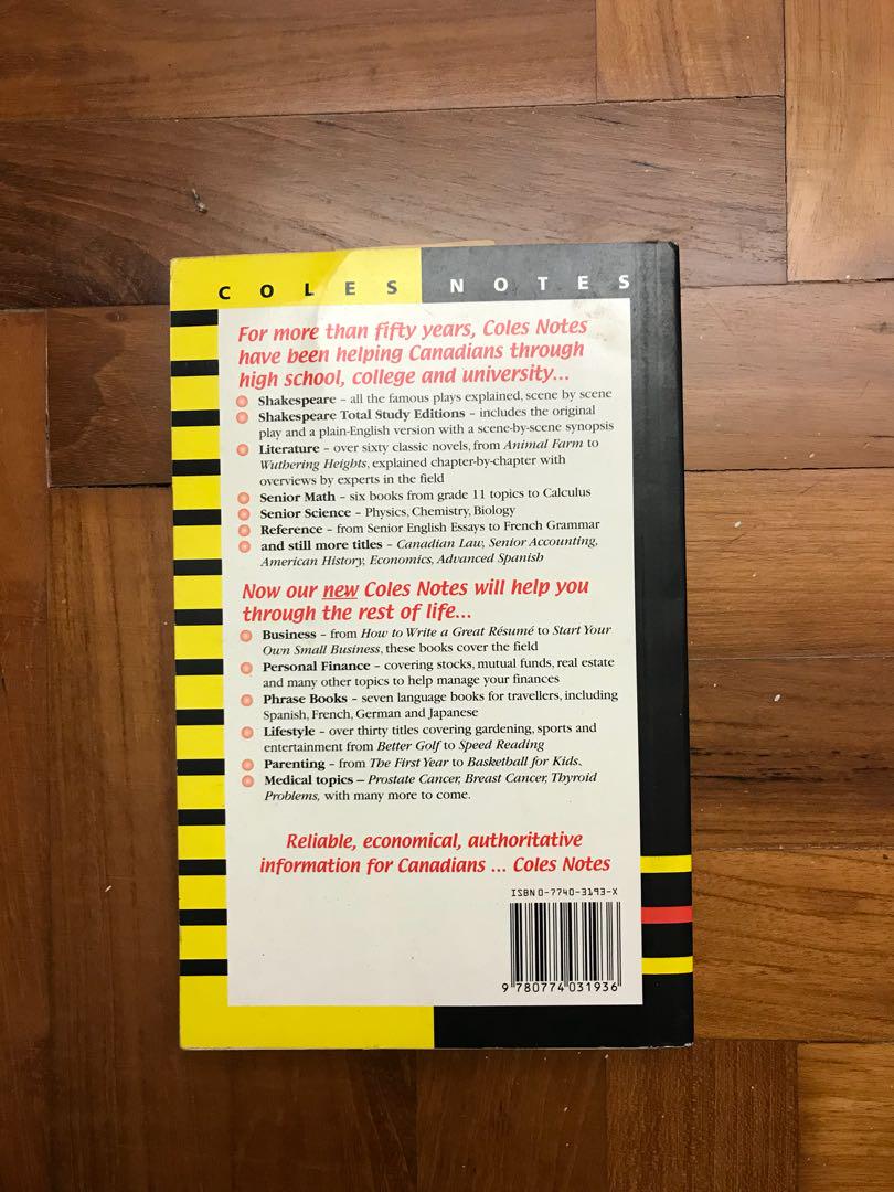 Coles Notes: William Shakespeare Hamlet, Hobbies & Toys, Books ...