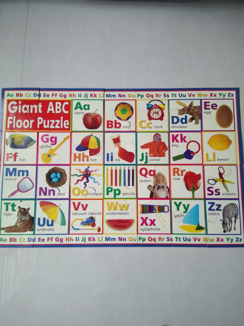 Educational Puzzles. ABC Floor Puzzle, Hobbies & Toys, Toys & Games on ...