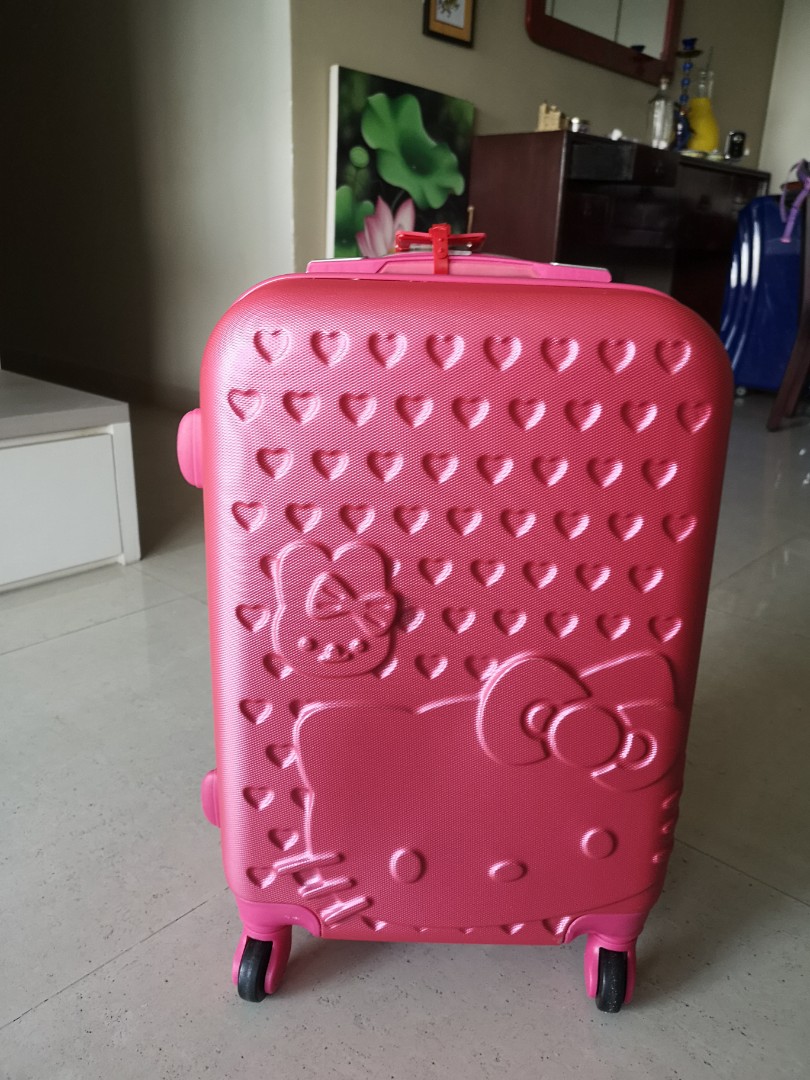 Hello Kitty cabin luggage, Hobbies & Toys, Travel, Luggage on Carousell