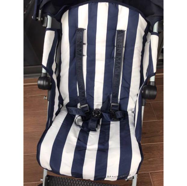 Maclaren Butcher Stripe Quest Stroller, Babies & Kids, Going Out ...