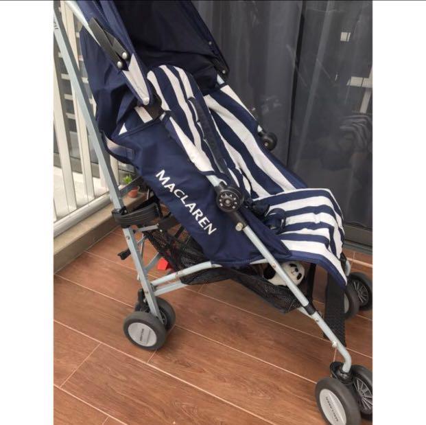 Maclaren Butcher Stripe Quest Stroller, Babies & Kids, Going Out ...