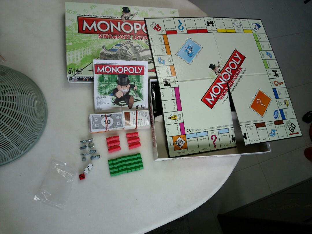 Monopoly Singapore Edition, Hobbies & Toys, Toys & Games on Carousell