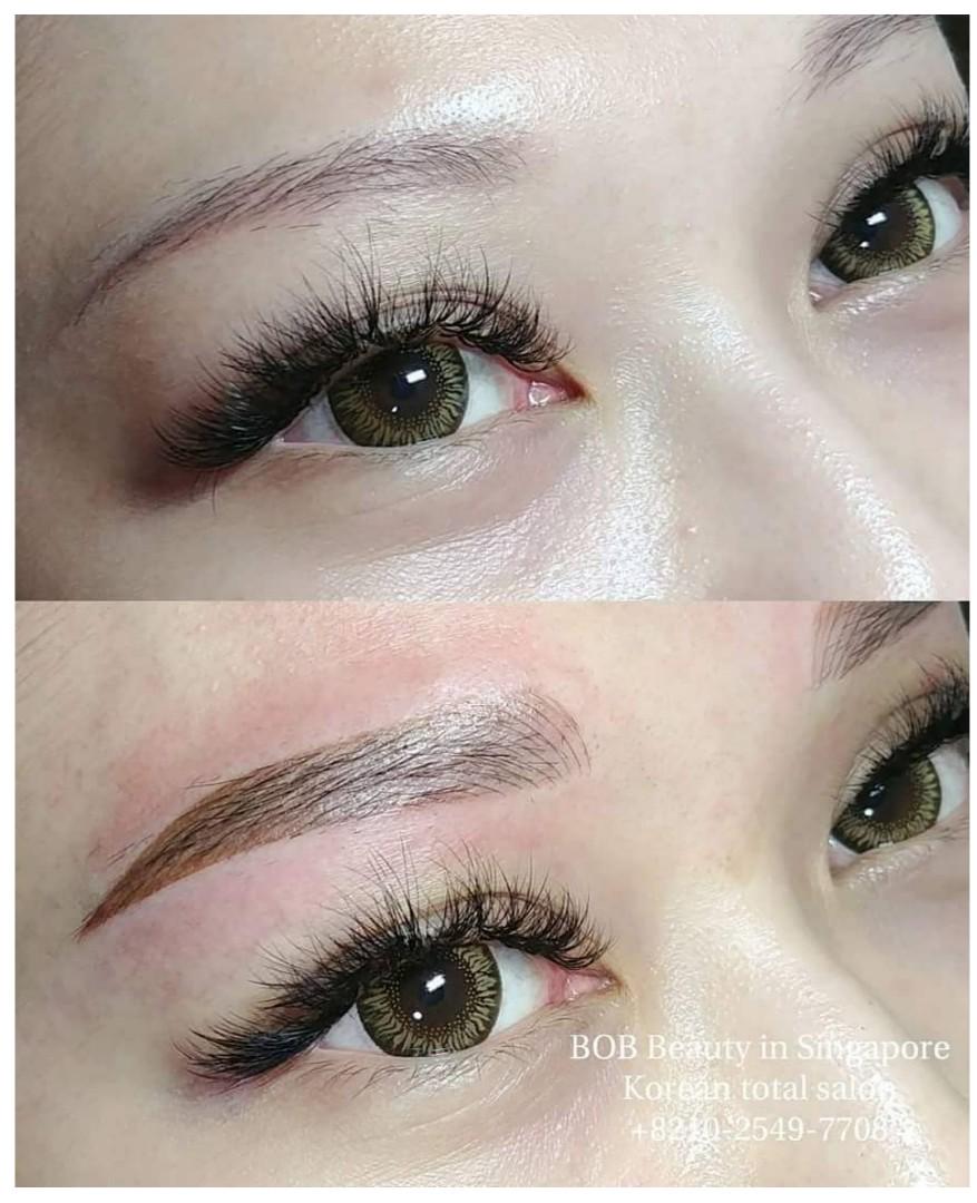 Natural Korean Eyebrow Embroidery treatment, Beauty & Personal Care, Face, Face Care on Carousell