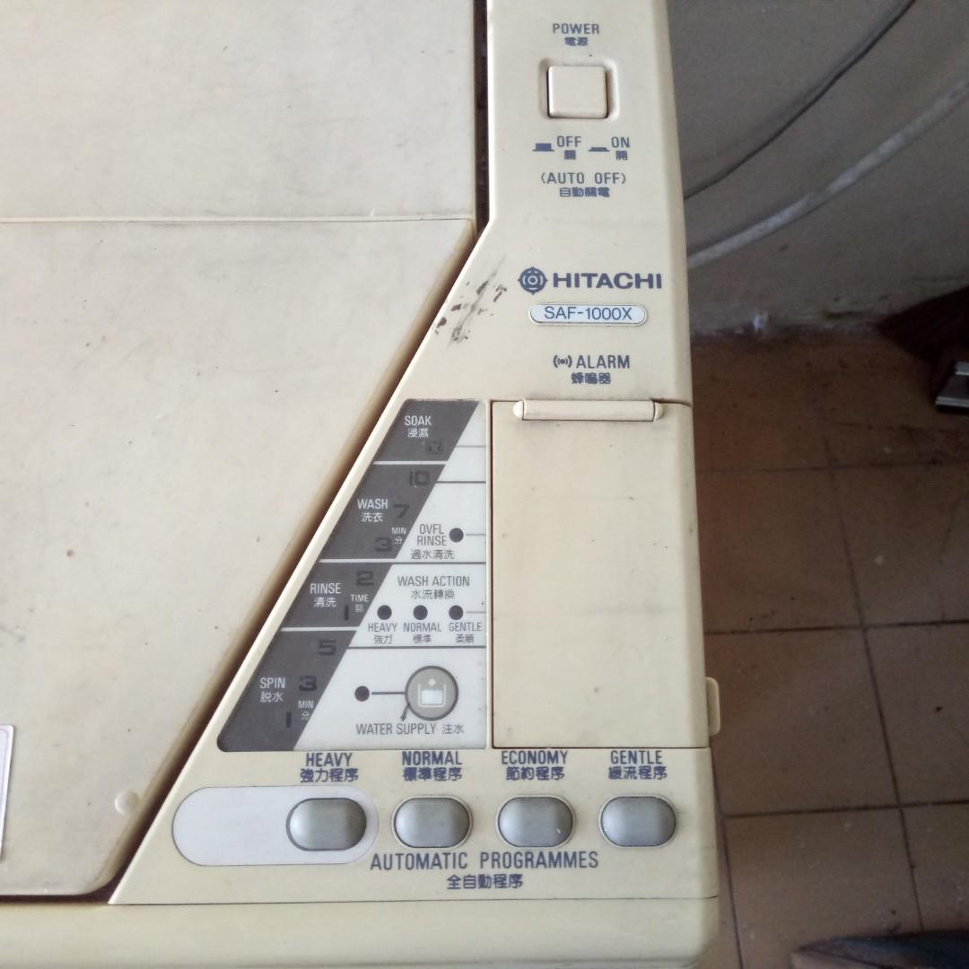 HITACHI Washing Machine (SAF-1000X), TV & Home Appliances, Washing ...