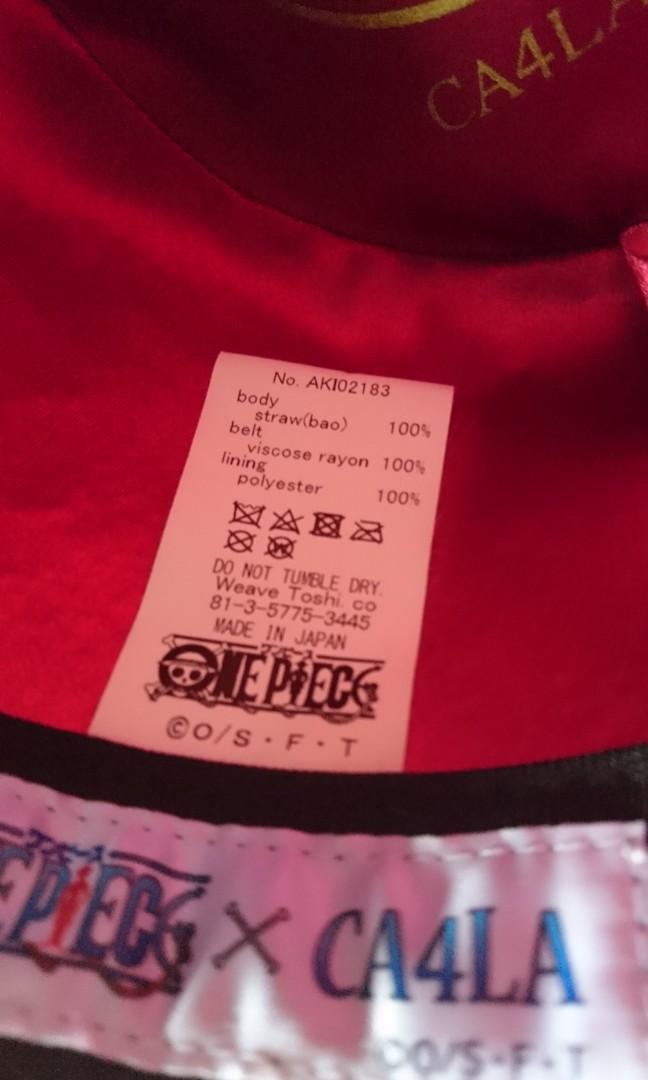 One Piece x Ca4la Luffy Straw Fedora (LIMITED EDITION), Men's Fashion ...