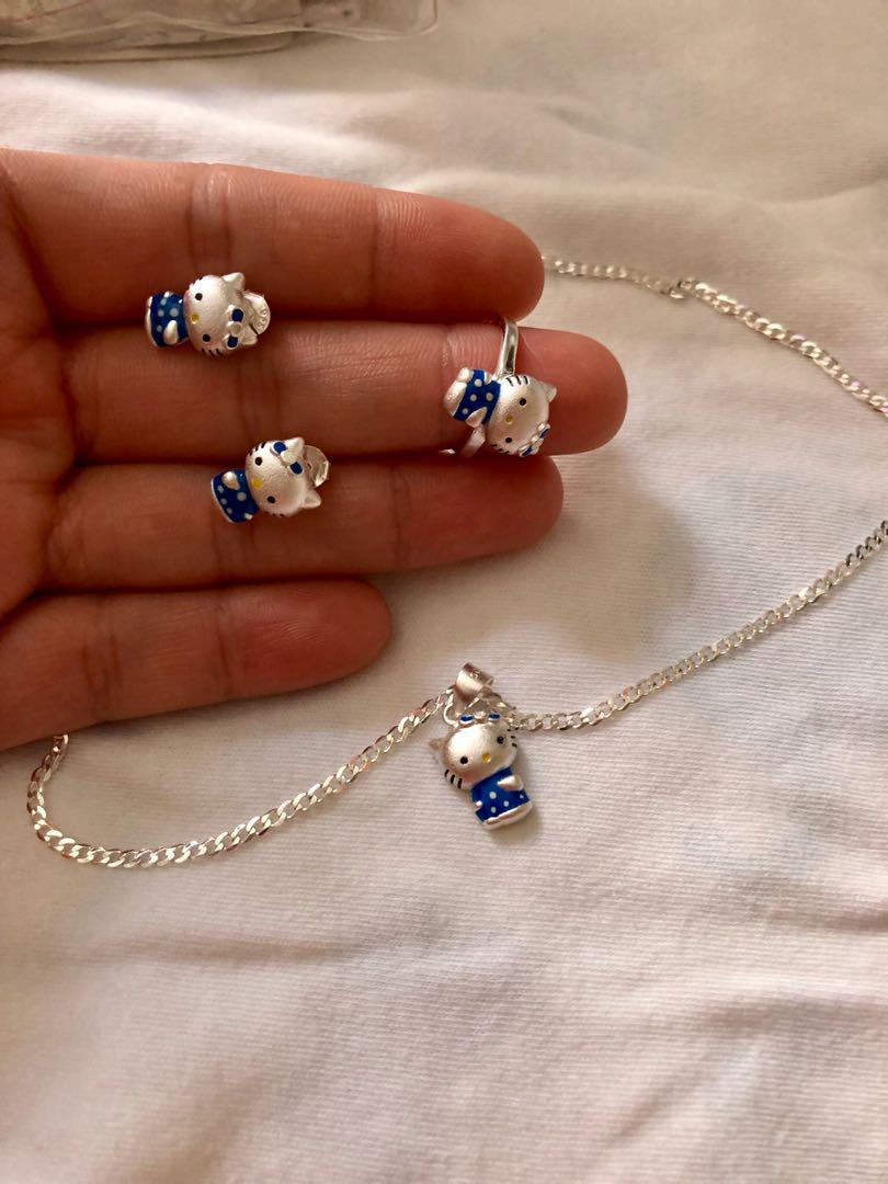 original 925 silver Hello kitty Set, Babies & Kids, Babies & Kids ...
