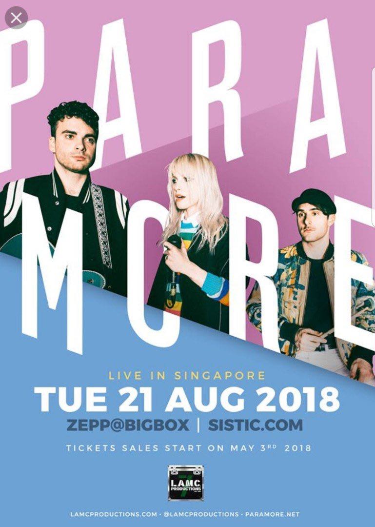 Paramore Priority Entry, Tickets & Vouchers, Event Tickets on Carousell