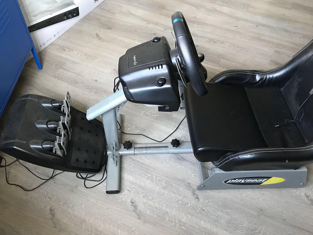 Playseat Racing Seat + Logitech G29 Driving Force Set + Logitech ...