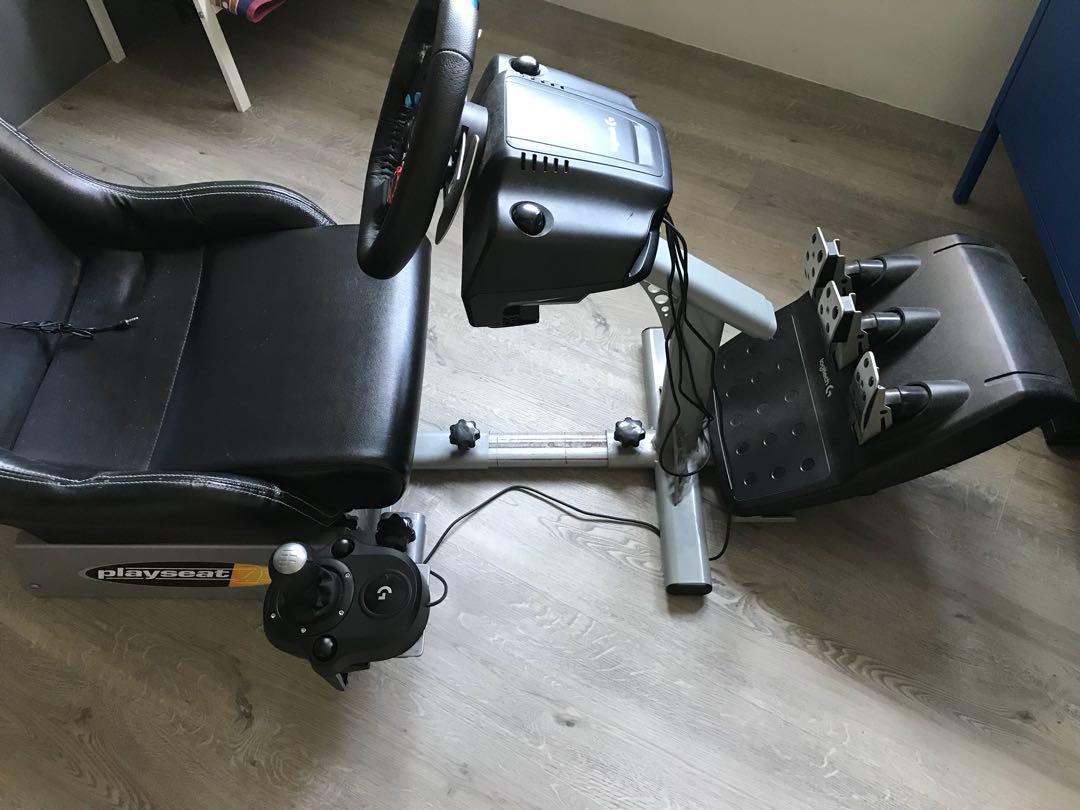 Playseat Racing Seat + Logitech G29 Driving Force Set + Logitech ...