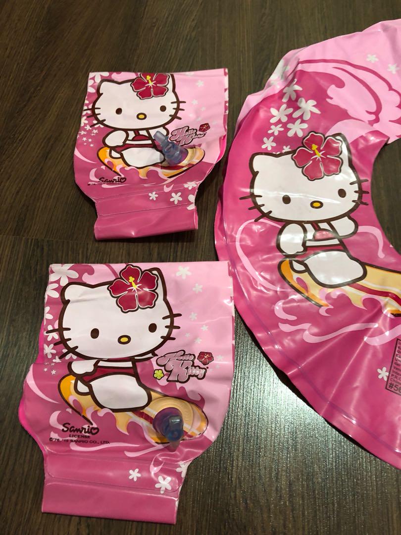 Pre-loved hello kitty arm and body float, Babies & Kids, Babies & Kids ...