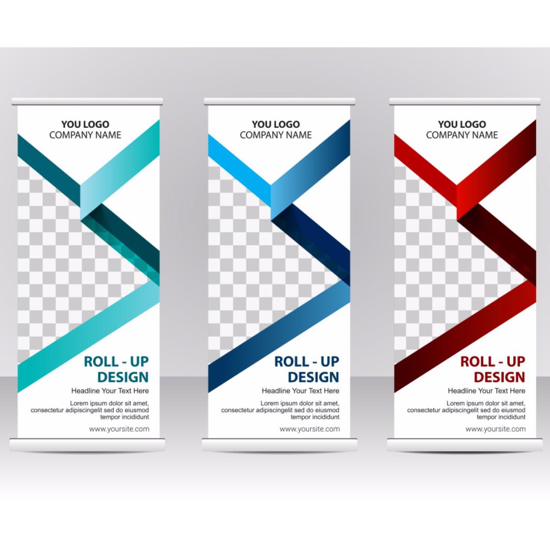 Pull Up Stand Graphic Design and Printing, Hobbies & Toys, Stationery ...