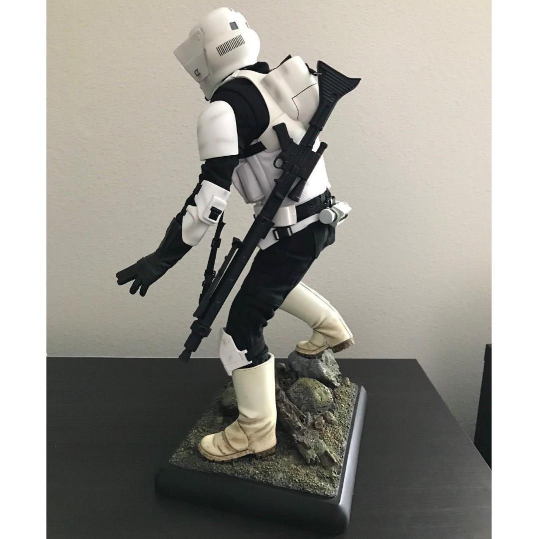 Rare Sideshow Collectibles Scout Trooper Premium Format Statue - Rare ...