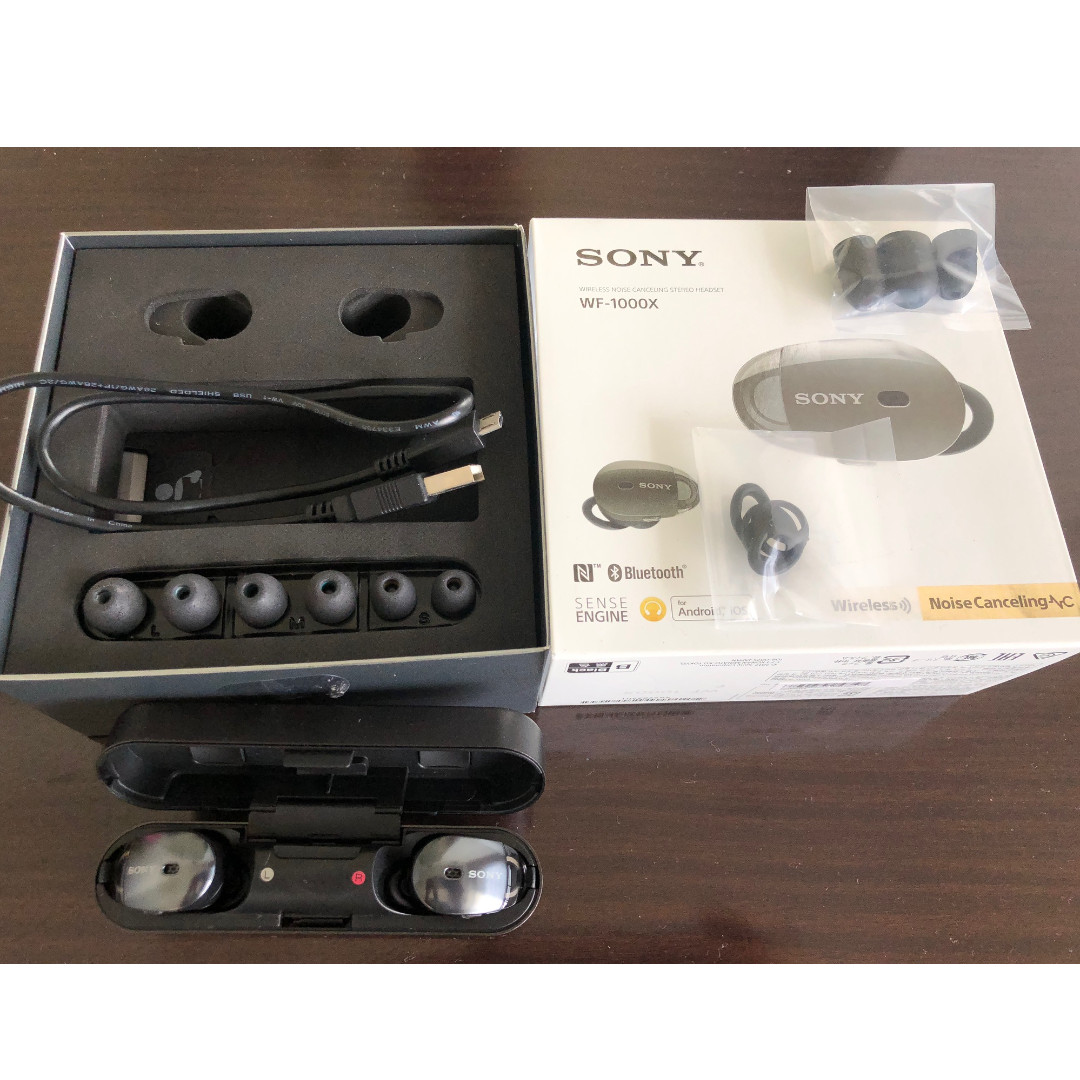 Sony True Wireless WF-1000X - Almost new, Audio, Earphones on Carousell