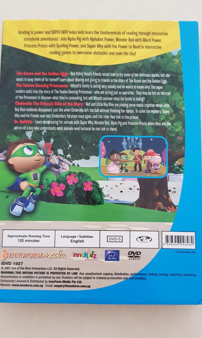Super why dvd the goose and the golden eggd, Hobbies & Toys, Music ...