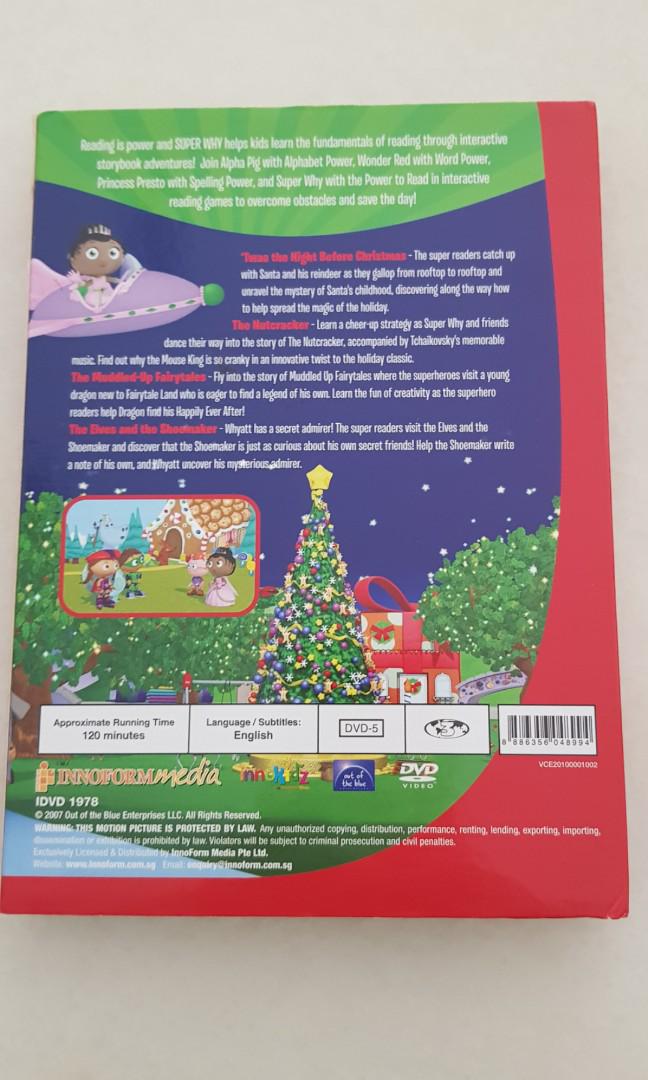 Super why dvd twas the night before Christmas, Hobbies & Toys, Music ...