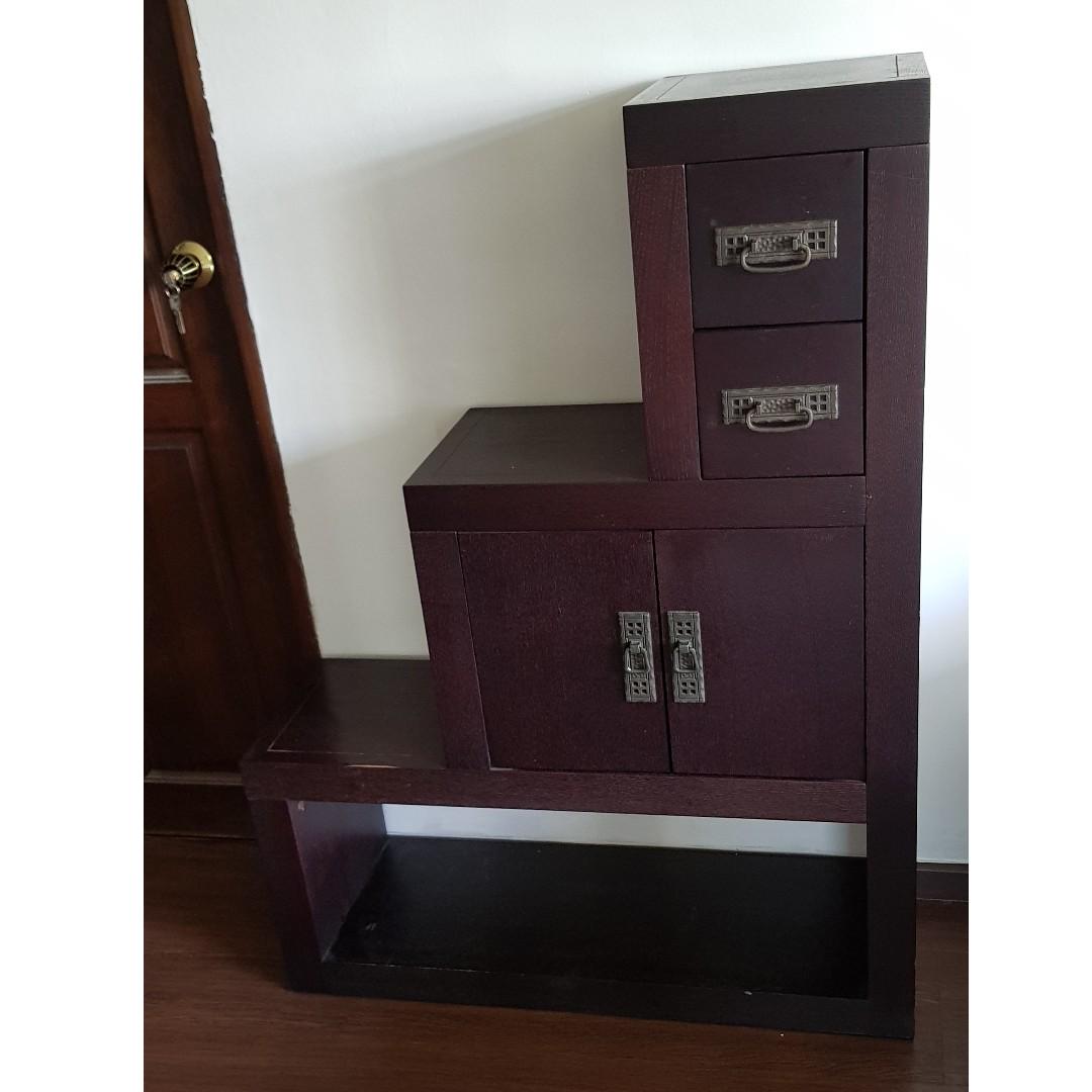 Teak Step Drawer Cabinet Set, Furniture & Home Living, Furniture ...