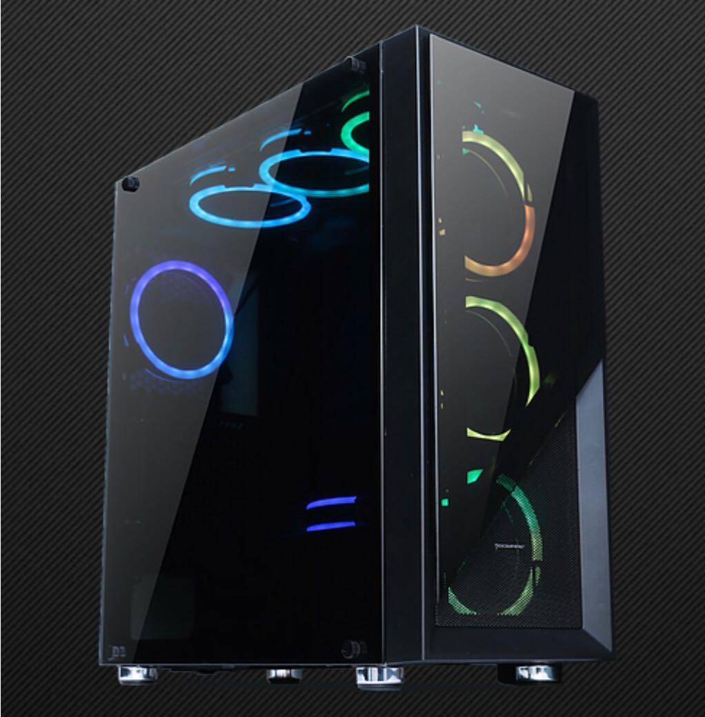 Tecware Verge with 4RGB Fans ATX Casing, Computers & Tech, Parts ...