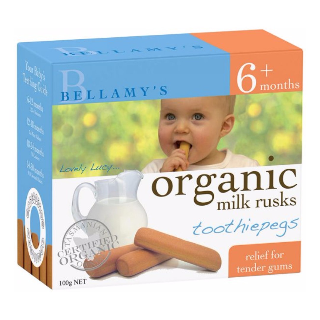 Teething Rusks - Bellamy's, Babies & Kids, Nursing & Feeding, Weaning ...