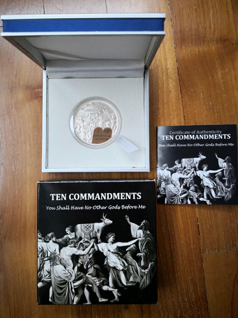 Ten Commandments (1/2 oz Silver Proof Coin), Hobbies & Toys ...