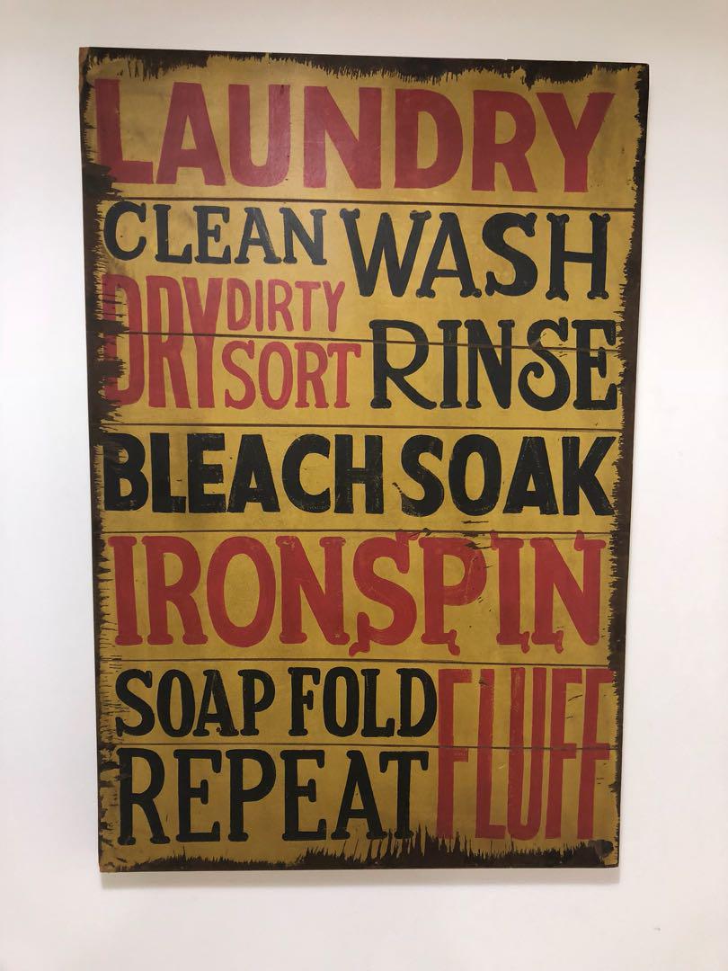 Vintage Sign Board, Furniture & Home Living, Home Decor, Wall Decor on ...