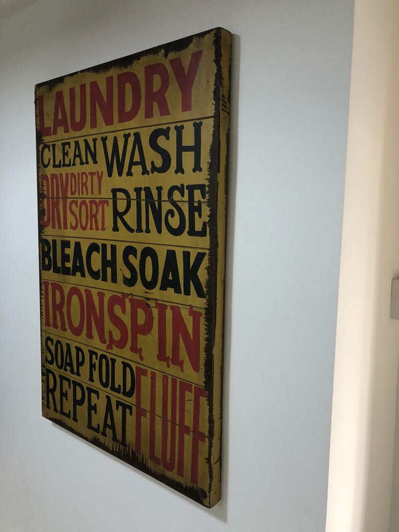 Vintage Sign Board, Furniture & Home Living, Home Decor, Wall Decor on ...