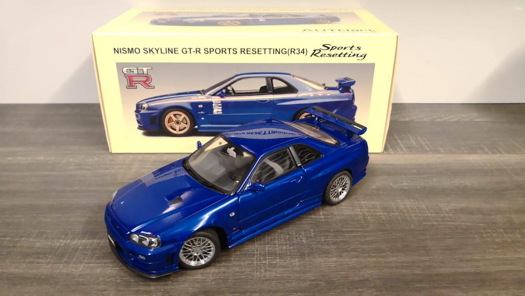 *Reserved* 1/18 Custom Autoart Nissan R34 GT-R Sports Resetting Plain ...
