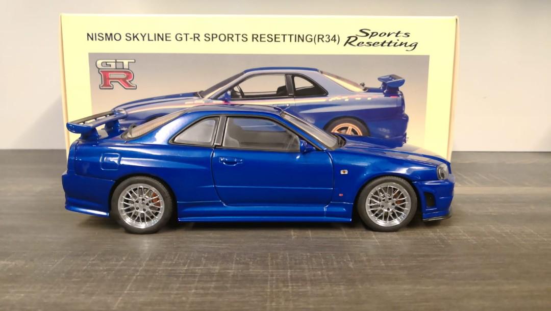 *Reserved* 1/18 Custom Autoart Nissan R34 GT-R Sports Resetting Plain ...