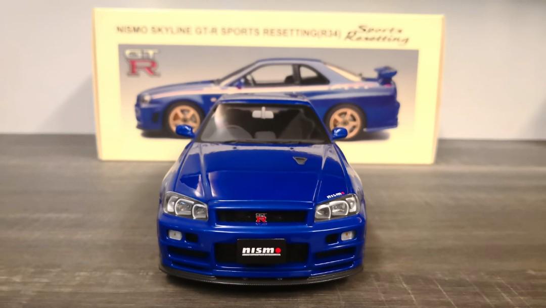 *Reserved* 1/18 Custom Autoart Nissan R34 GT-R Sports Resetting Plain ...