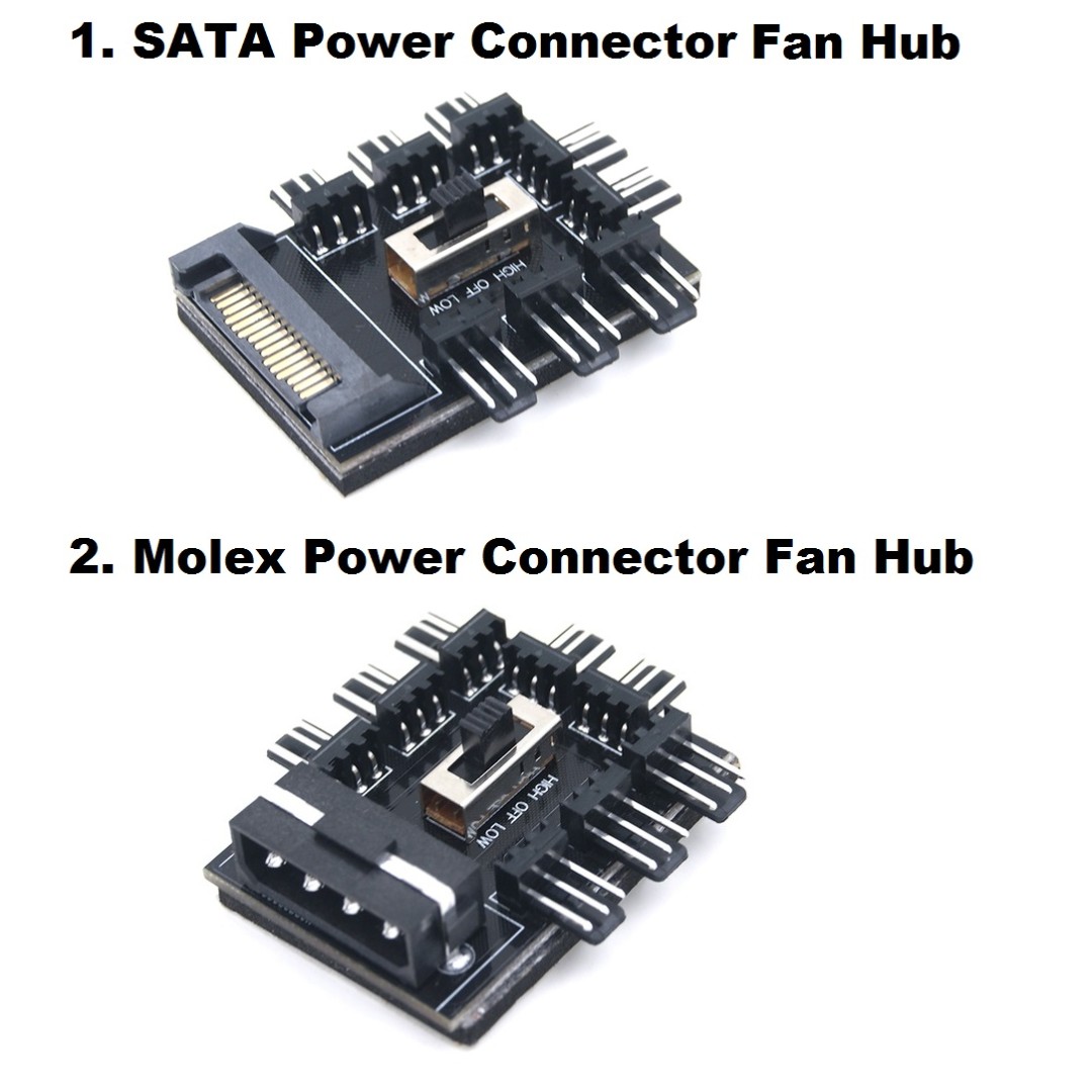 [ SOLD ] 8 In 1 Fan Hub, Computers & Tech, Parts & Accessories, Cables ...