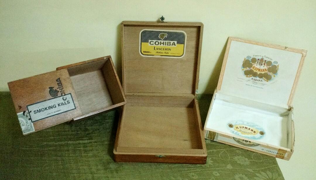 Cuban Cigars Boxes *Empty*, Food & Drinks, Alcoholic Beverages on Carousell
