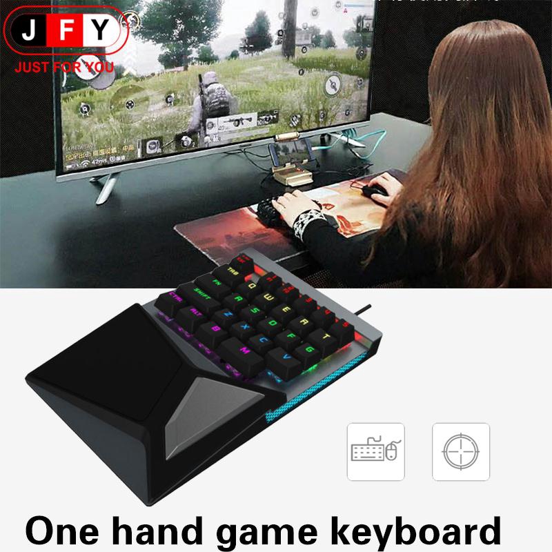 Gaming Keypad Gaming Keyboard Portable LED Backlight Single Hand Keypad ...