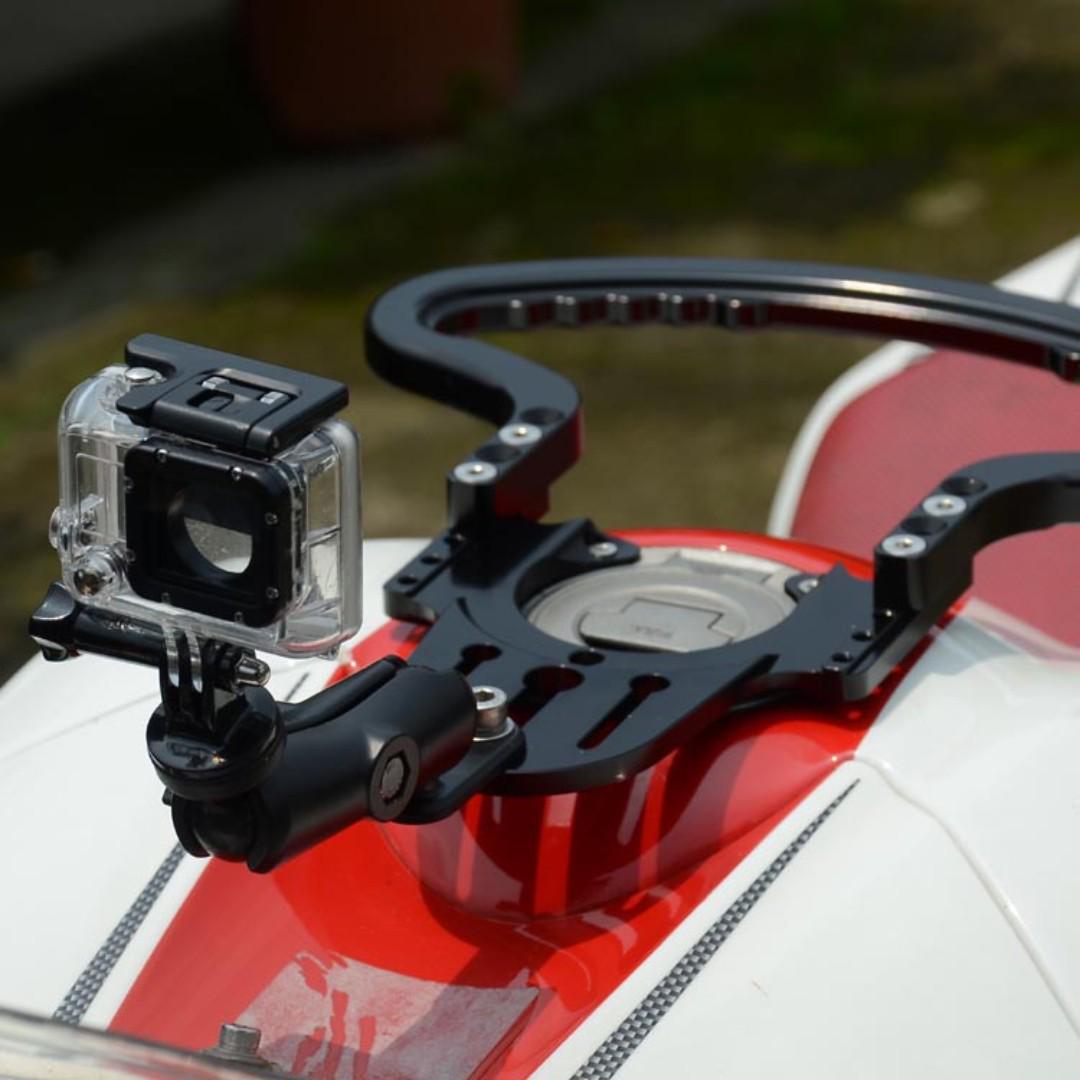 KTM Honda Yamaha Pillion bar holder Gopro mount bracket tank cap ...