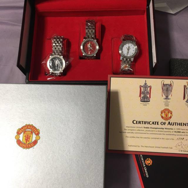 Manchester United Watches Treble Champs 1999, Hobbies & Toys ...