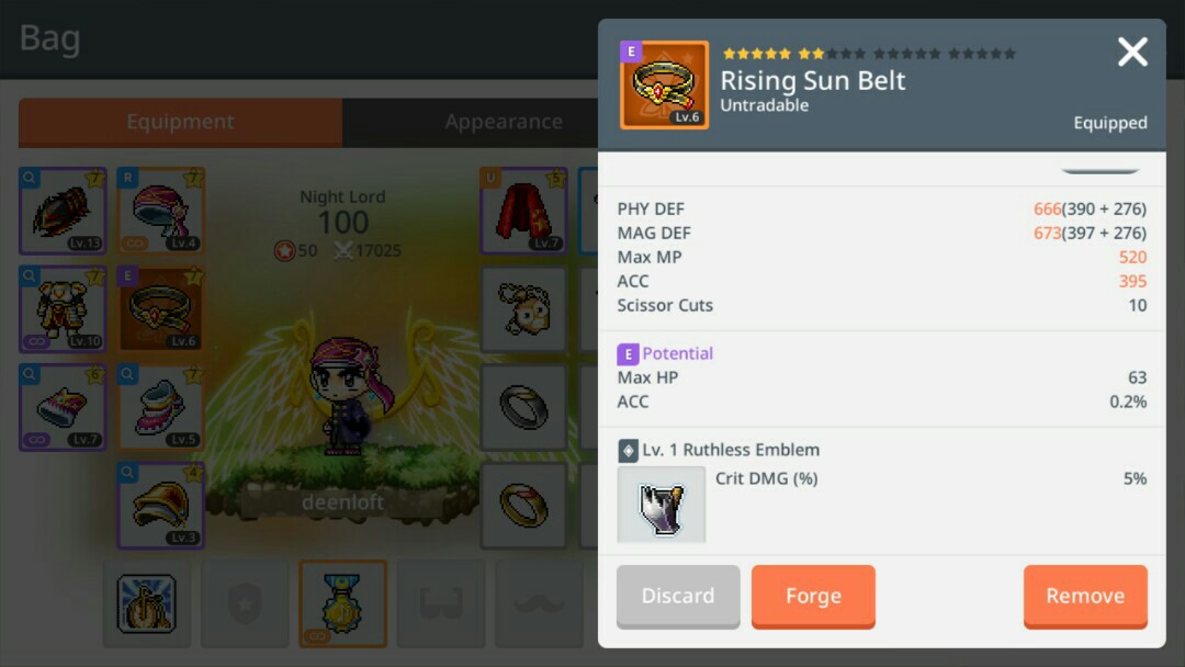 Maplestory M emblem belt, Toys & Games, Video Gaming, Video Games on ...