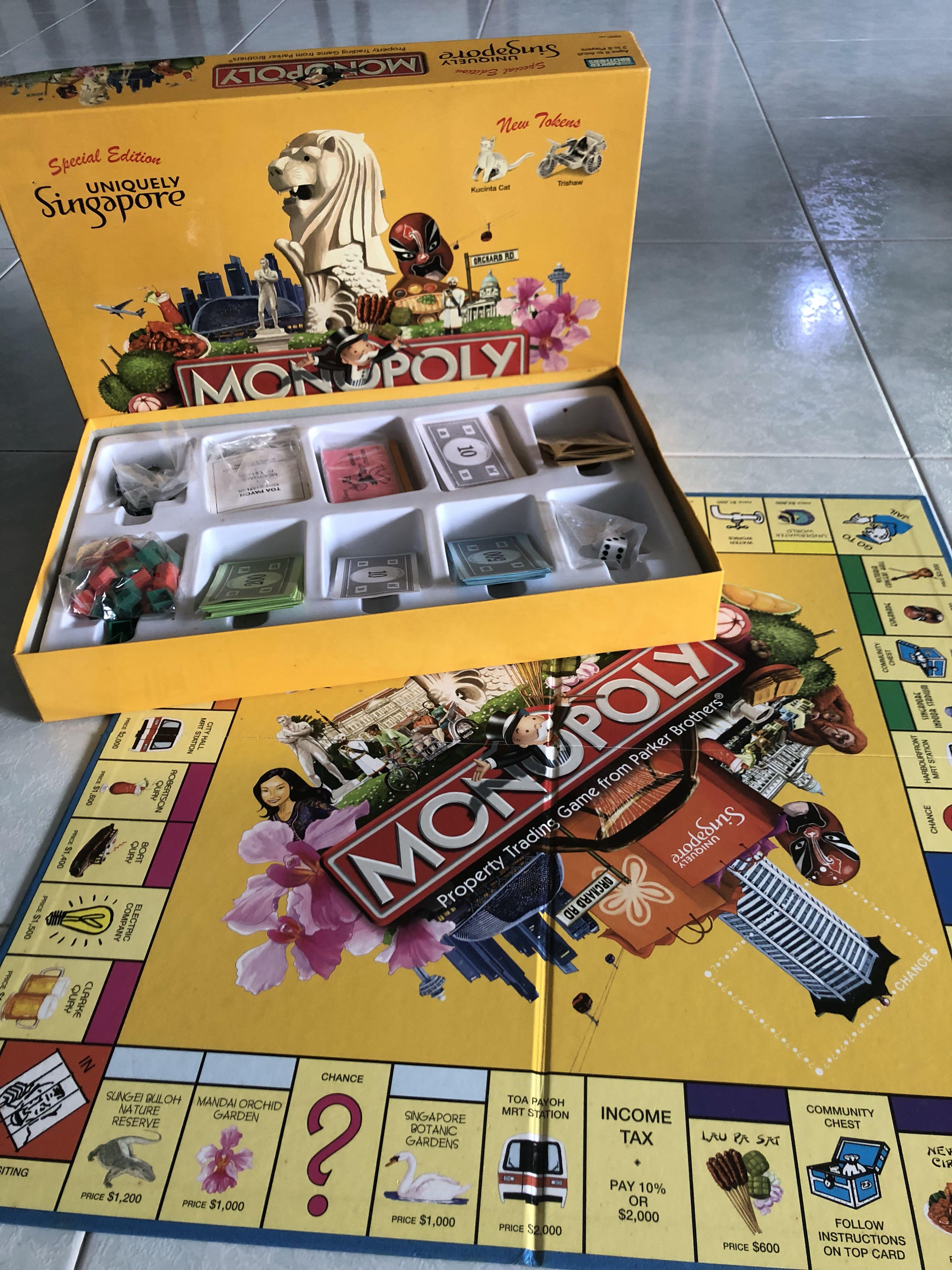 Monopoly Special Edition- Uniquely Singapore, Hobbies & Toys, Toys ...