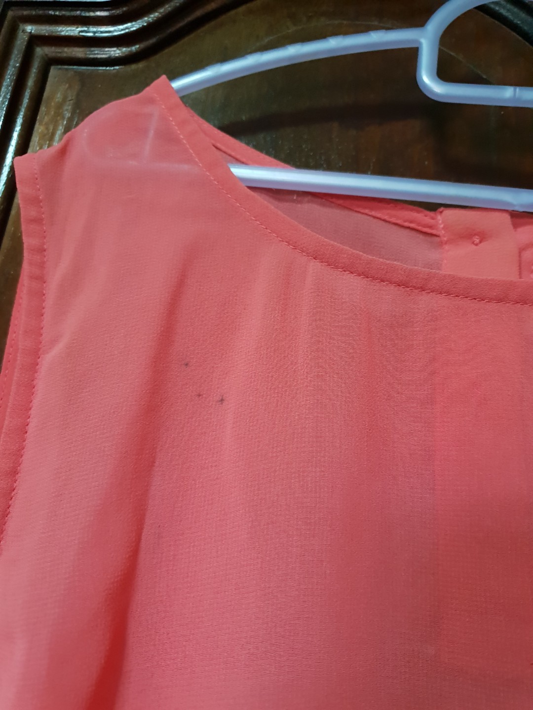 New Look Sheer Pink Top, Women's Fashion, Tops, Sleeveless on Carousell