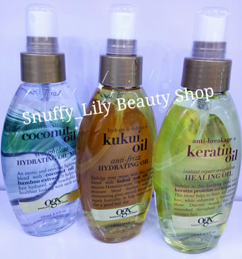 OGX Hair Oil Spray -118ml, Beauty & Personal Care, Hair on Carousell