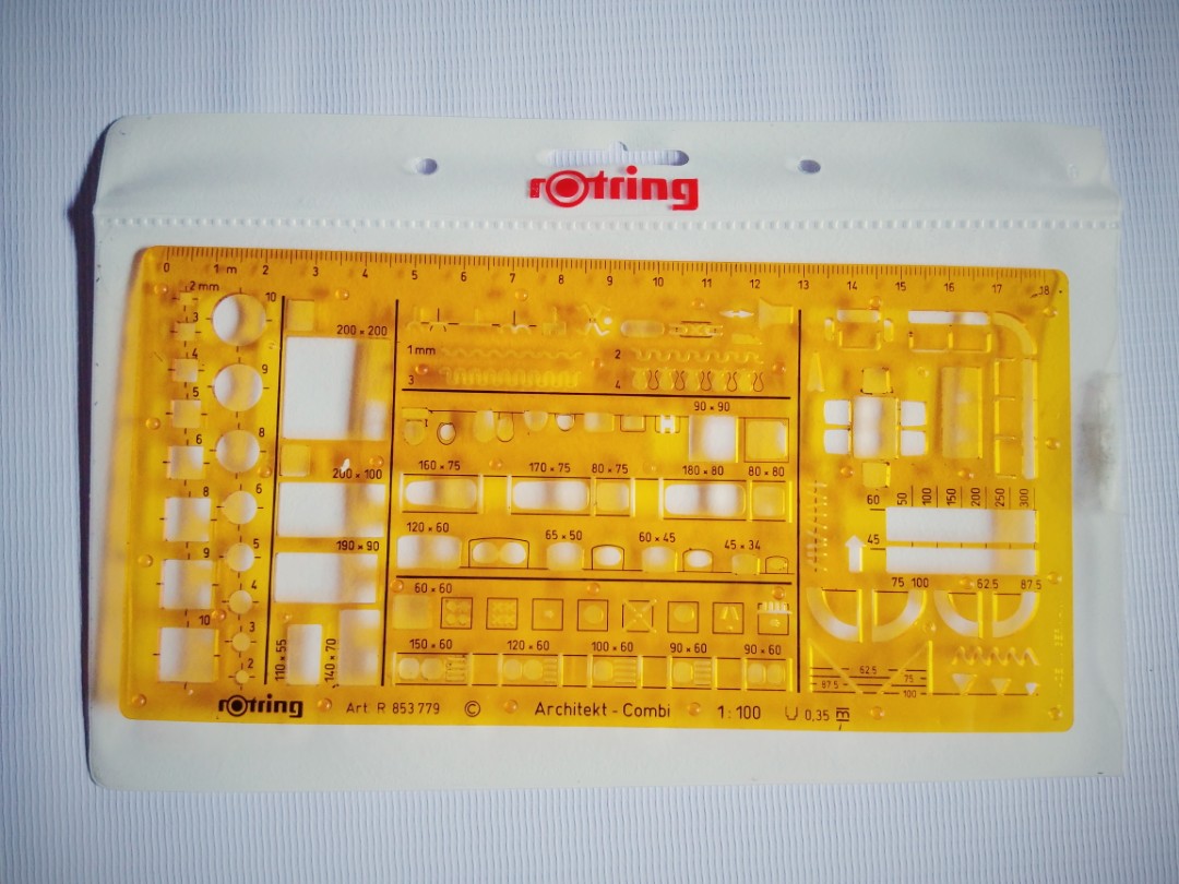 Rotring Furniture Template, Hobbies & Toys, Stationary & Craft, Craft ...