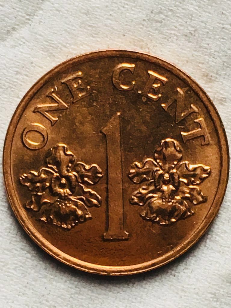 Singapore 1 cent coin 1995, Hobbies & Toys, Memorabilia & Collectibles ...