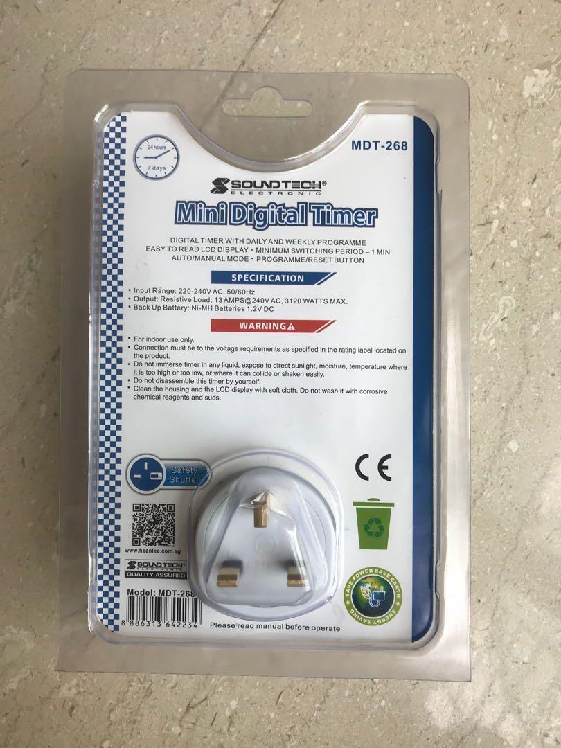 SoundTech Mini Digital Timer (MDT 268), TV & Home Appliances, Kitchen ...