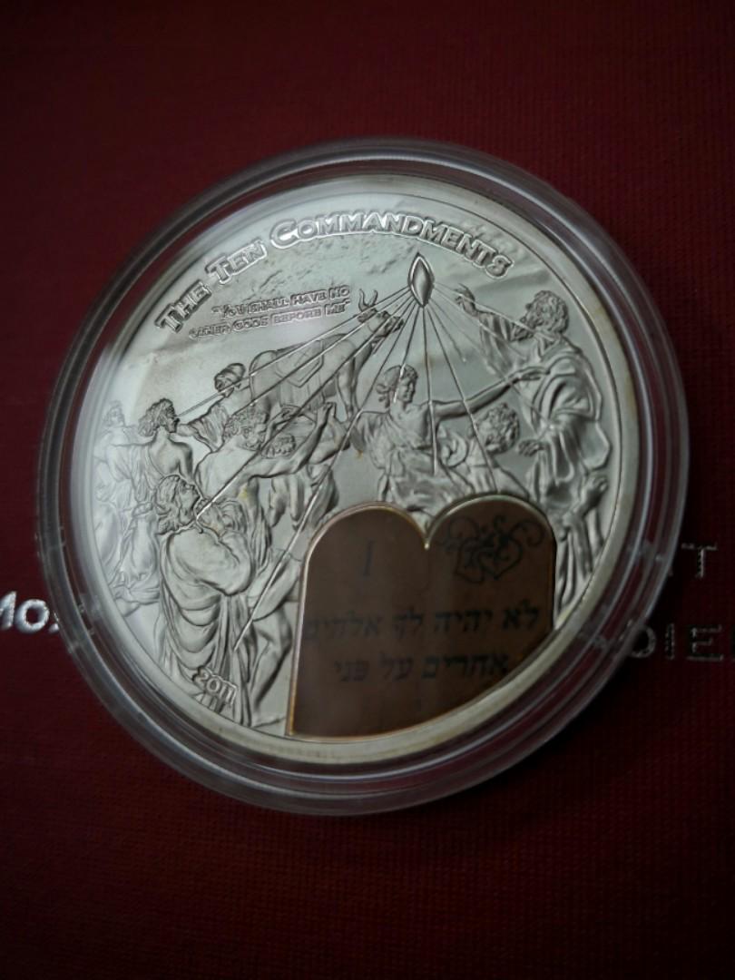 Ten Commandments (1/2 oz Silver Proof Coin), Hobbies & Toys ...