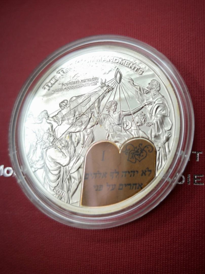 Ten Commandments (1/2 oz Silver Proof Coin), Hobbies & Toys ...