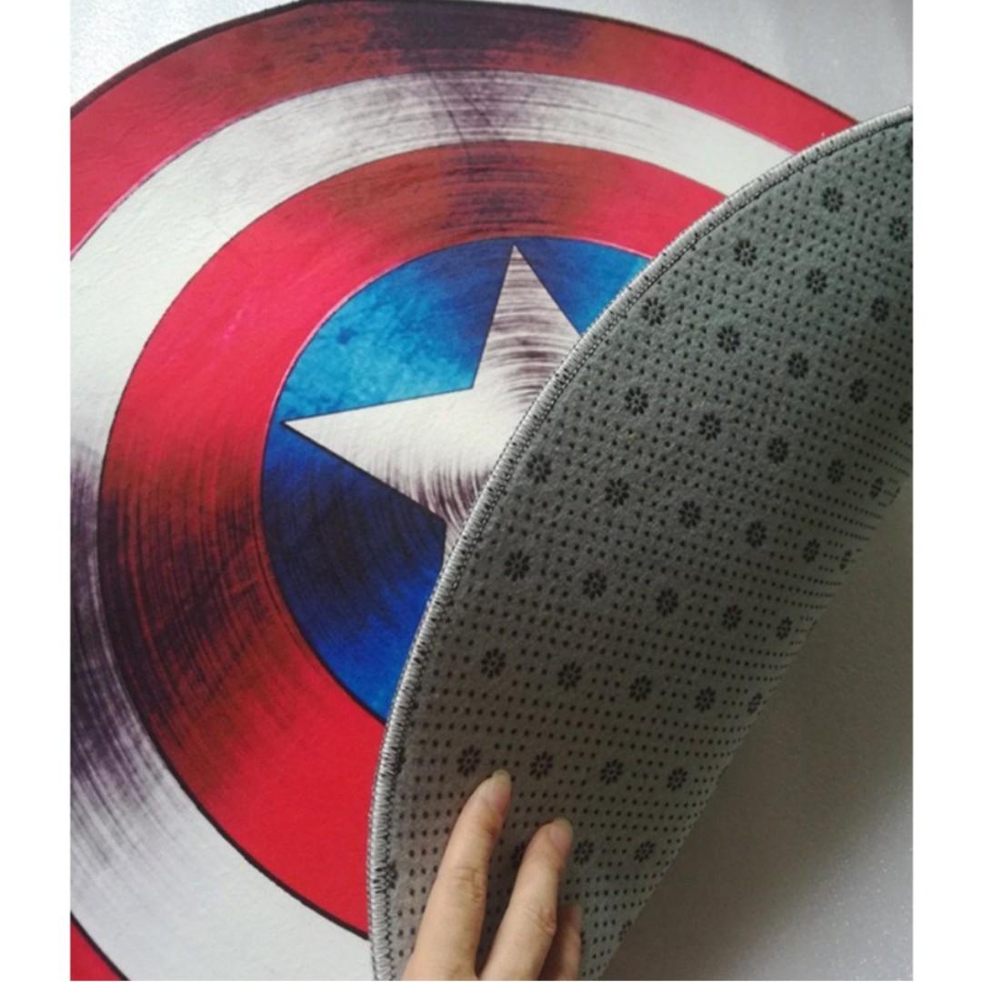 Captain America Shield Rug Floor Mat Bathroom Marvel Infinity War ...