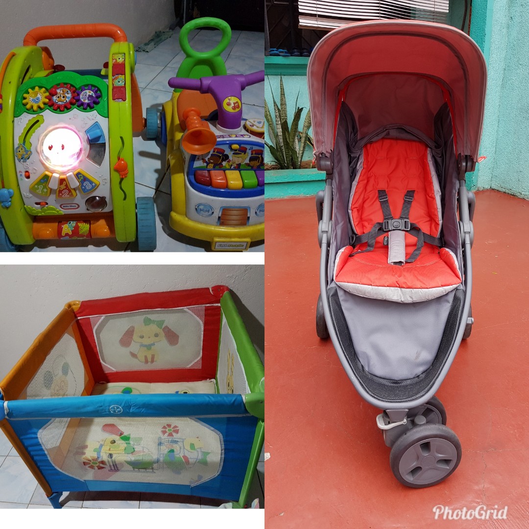 Graco Stroller,Playpen, Walker & Toy Car (Bundle), Babies & Kids, Baby ...