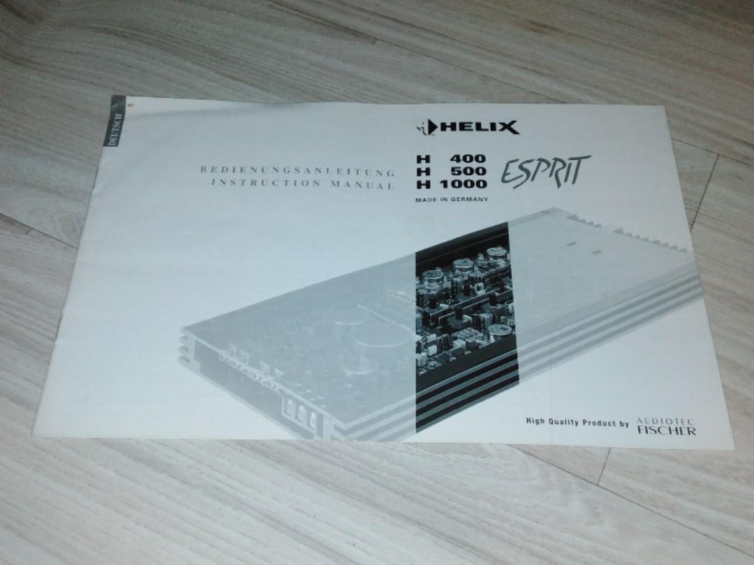 Helix H400 Esprit 4-Channel Car Amplifier. Made in Germany, Car ...