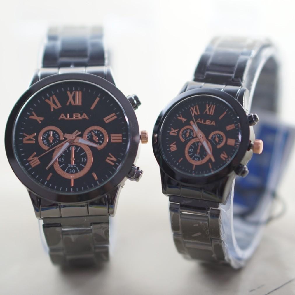 Jam tangan couple alba chrono, Olshop Fashion, Olshop Wanita di Carousell