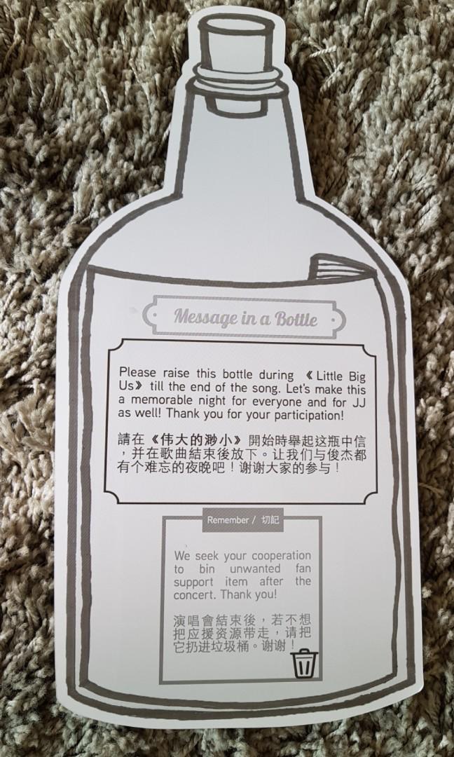 JJ Lin Santuary World Tour Poster and lightstick set, Hobbies & Toys ...