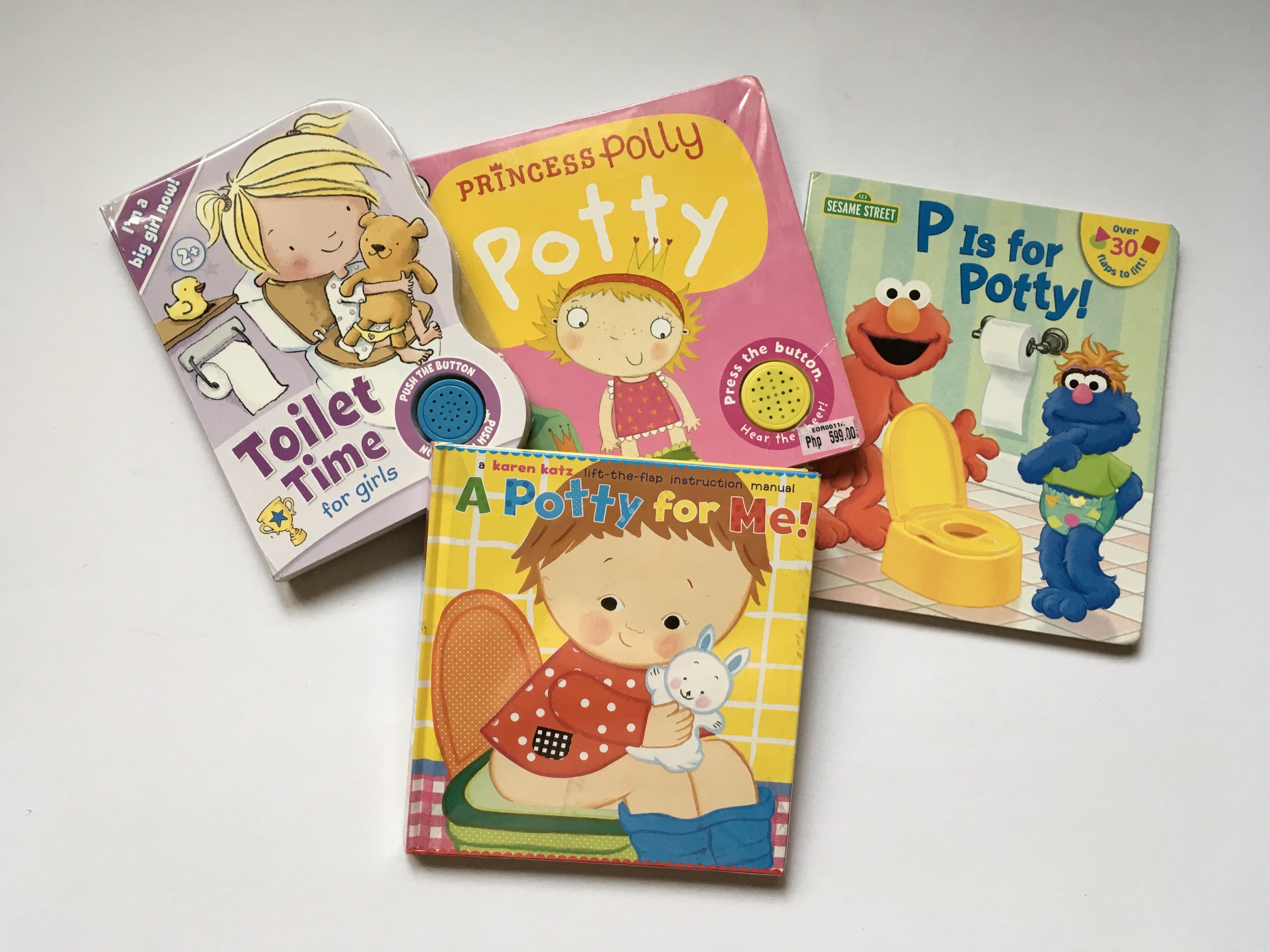 Potty Training Books Set of 4 Board books, Babies & Kids, Baby Nursery ...