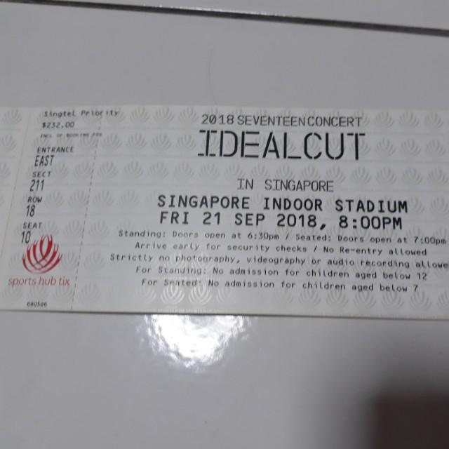 Seventeen Ideal Cut Concert Tickets, Tickets & Vouchers, Event Tickets on Carousell